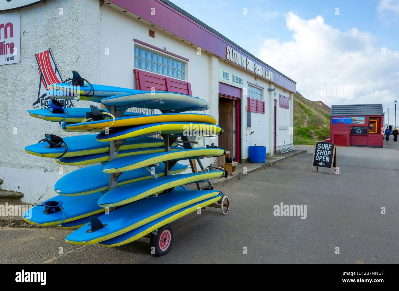 Surf School on the promenade at Saltburn by the Sea Surf Equipment and ...