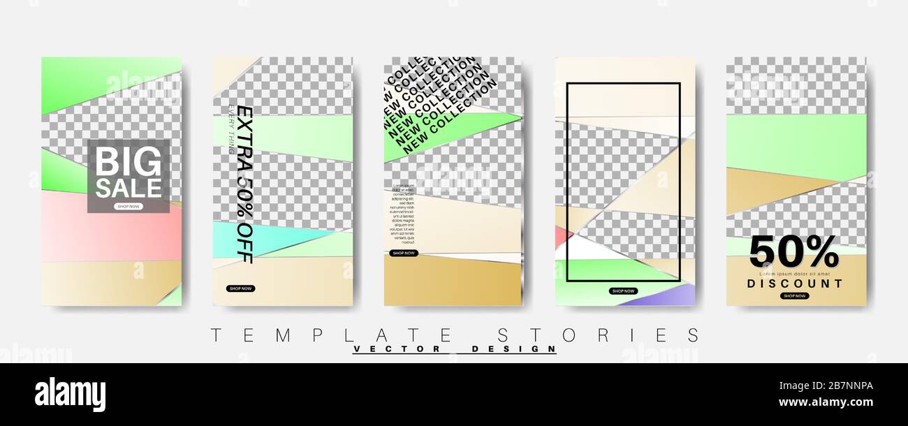 Geometric shape banner template that can be edited for social media ...