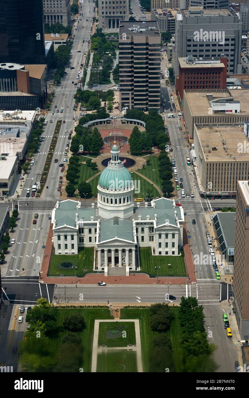 Looking down on St Louis Capitol building Stock Photo - Alamy