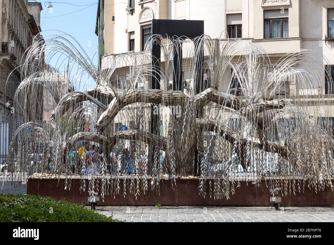 Budapest, Hungary – 25 April 2019: "Tree of Life" monument to the ...
