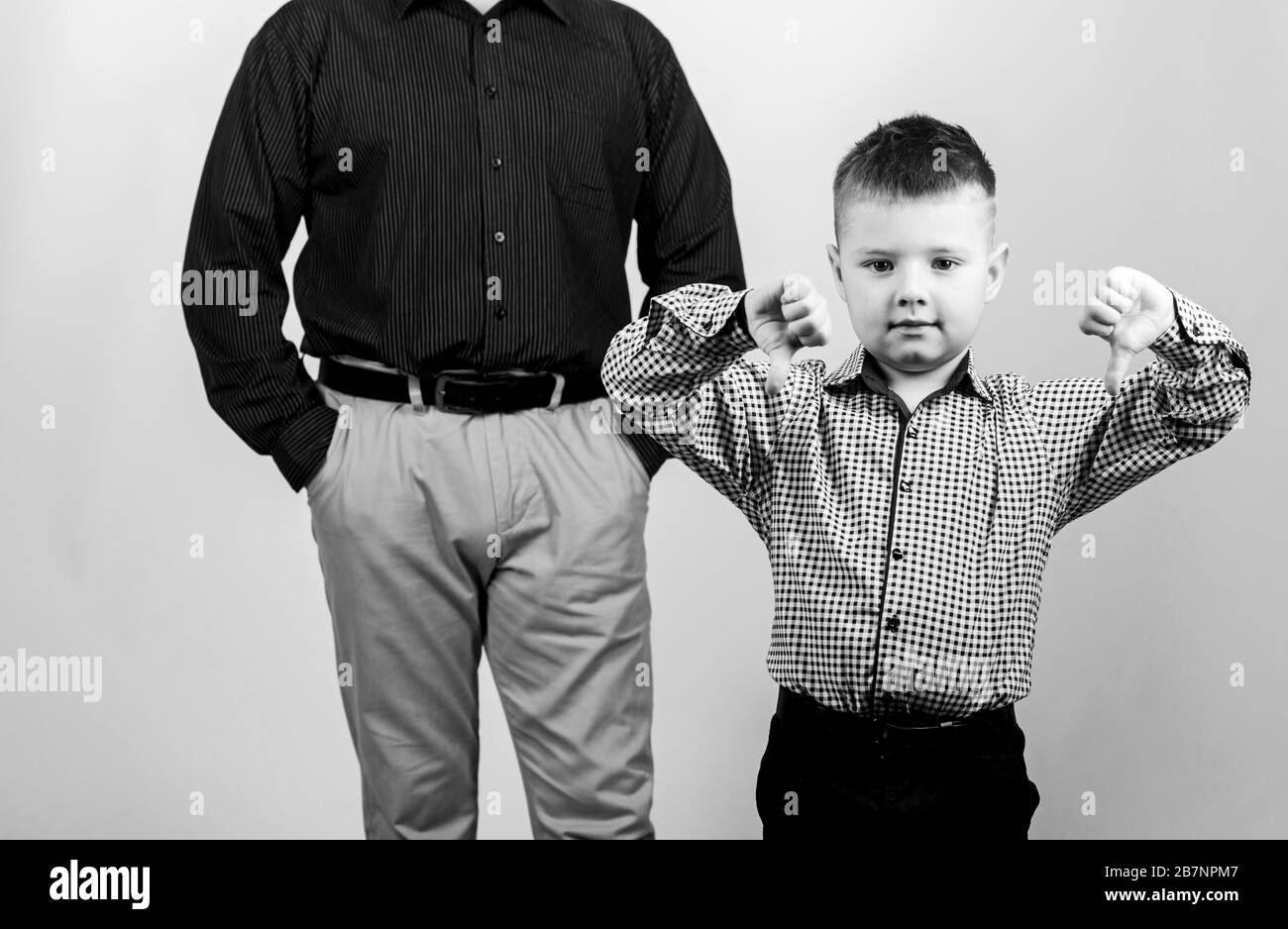 Enjoying fatherhood. Father and cheerful little son. Best friends. Dad ...