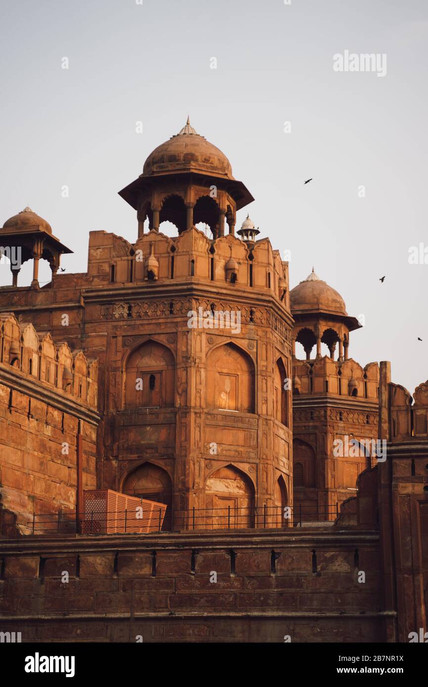 Red Fort details in New Delhi, India Stock Photo - Alamy