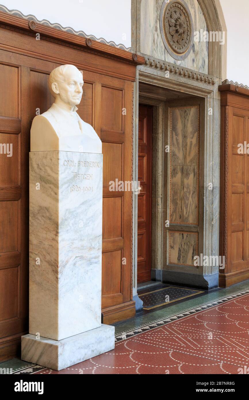 Bust of Carl Frederik, Radhus (City Hall), Copenhagen, Zealand, Denmark ...