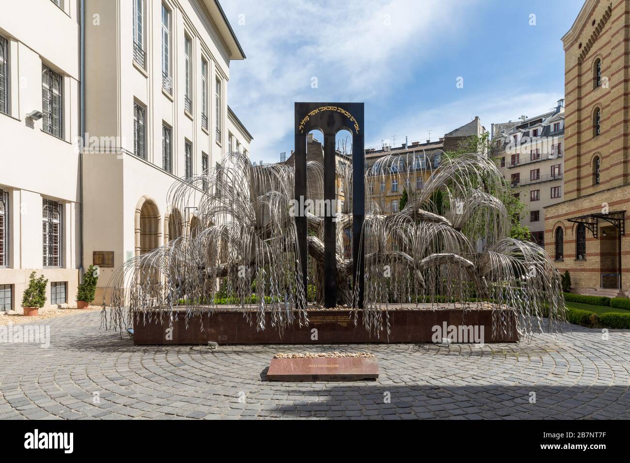 Budapest, Hungary – 25 April 2019: "Tree of Life" monument to the ...