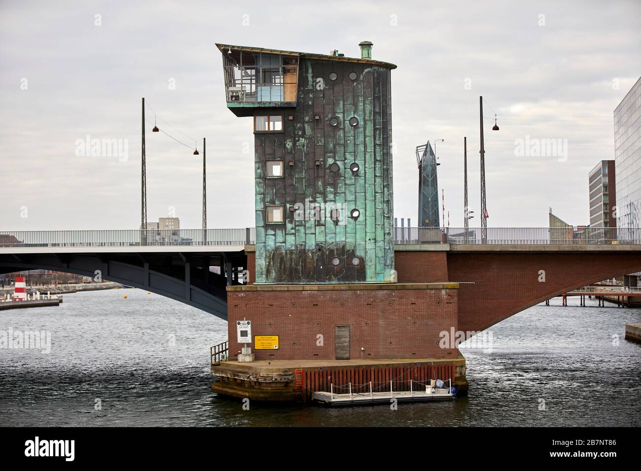 Copenhagen, Denmark’s capital, Langebro Long bascule Bridge Inner ...