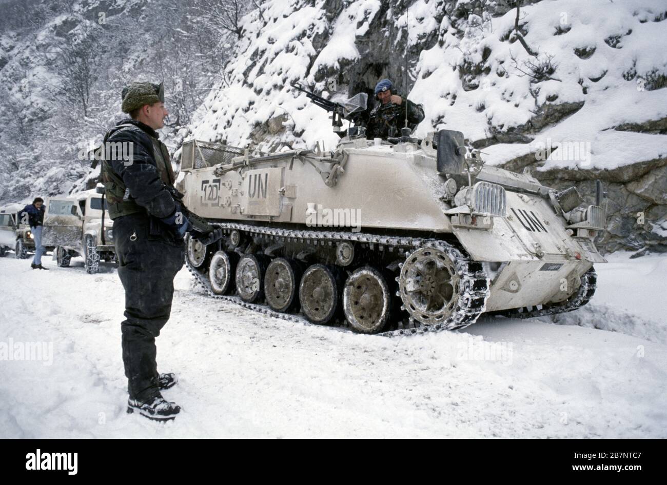 21st January 1994 During the war in central Bosnia: a British Army ...