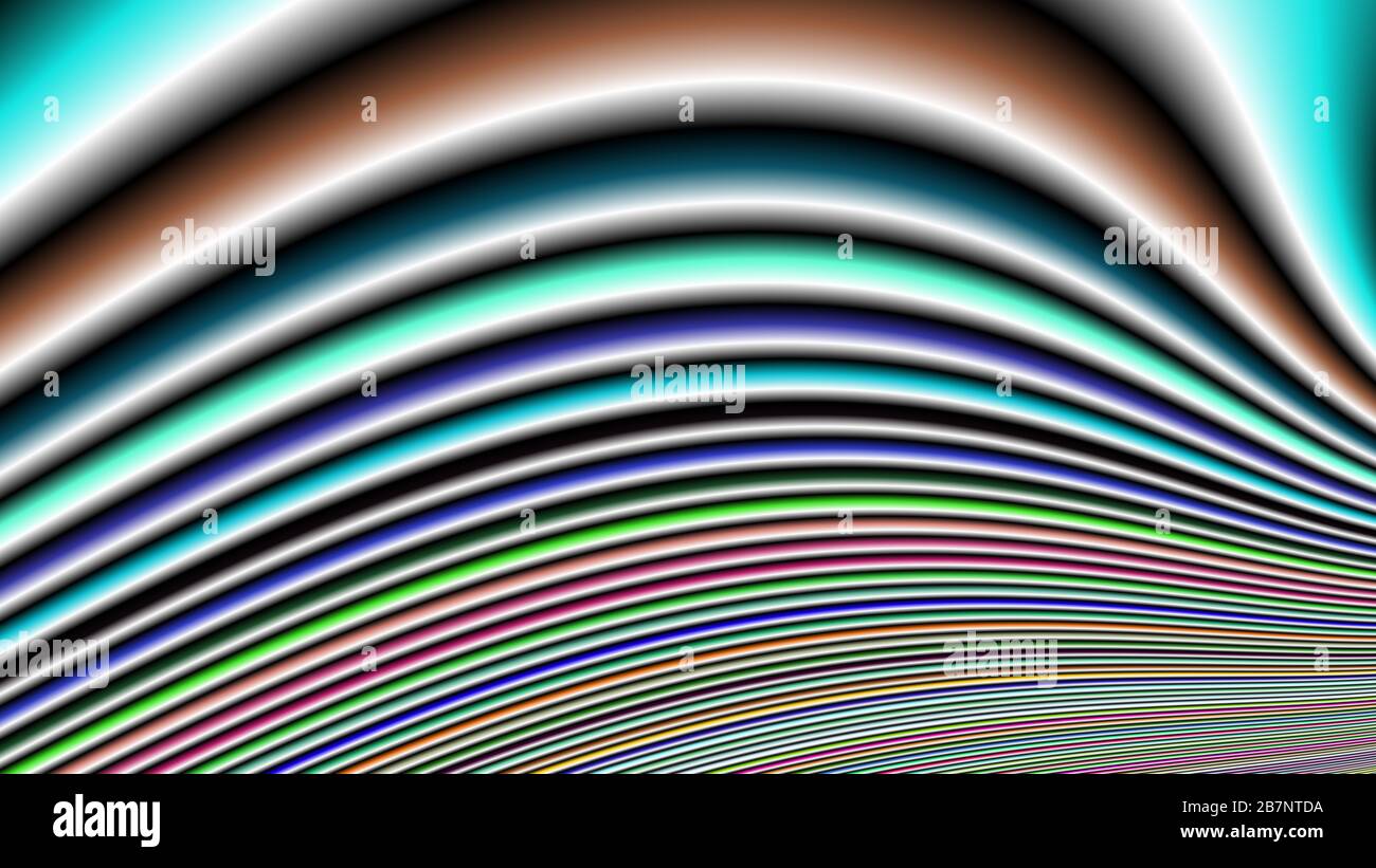 Abstract colorful background with curved lines at different scales Stock Photo - Alamy
