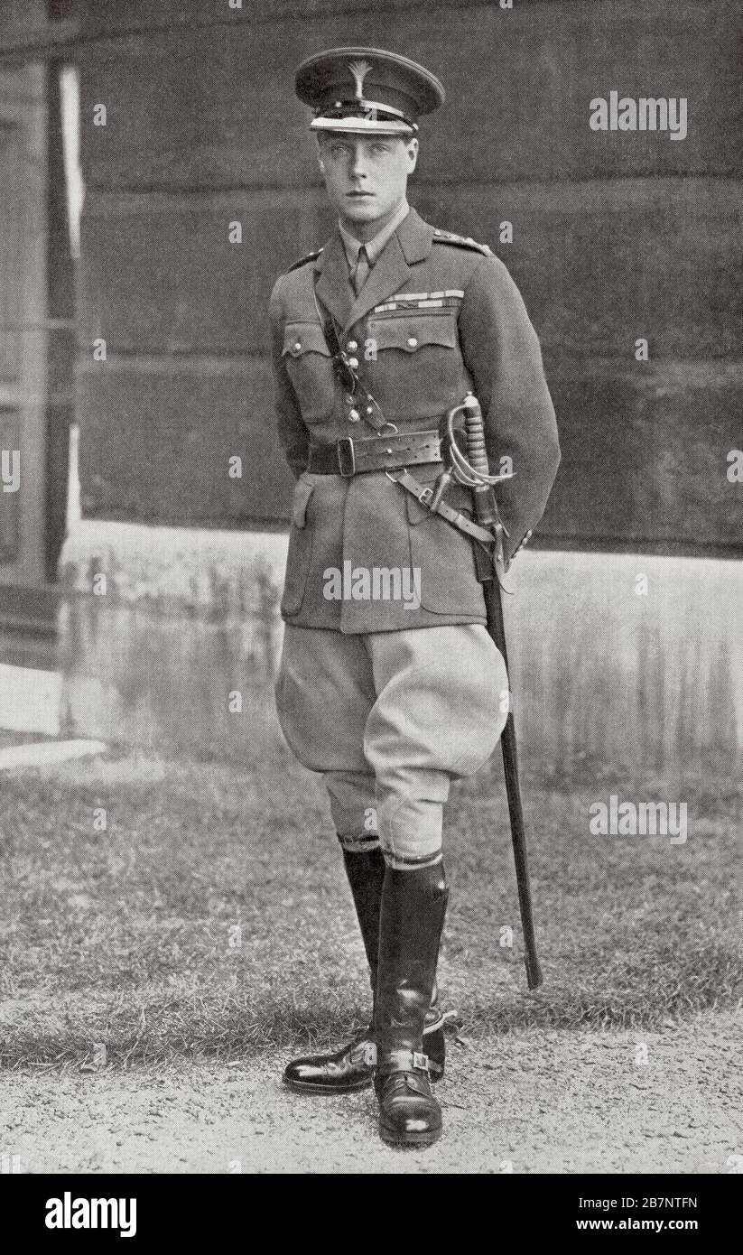 Prince Edward, future Edward VIII, later Duke of Windsor, 1894 – 1972 ...