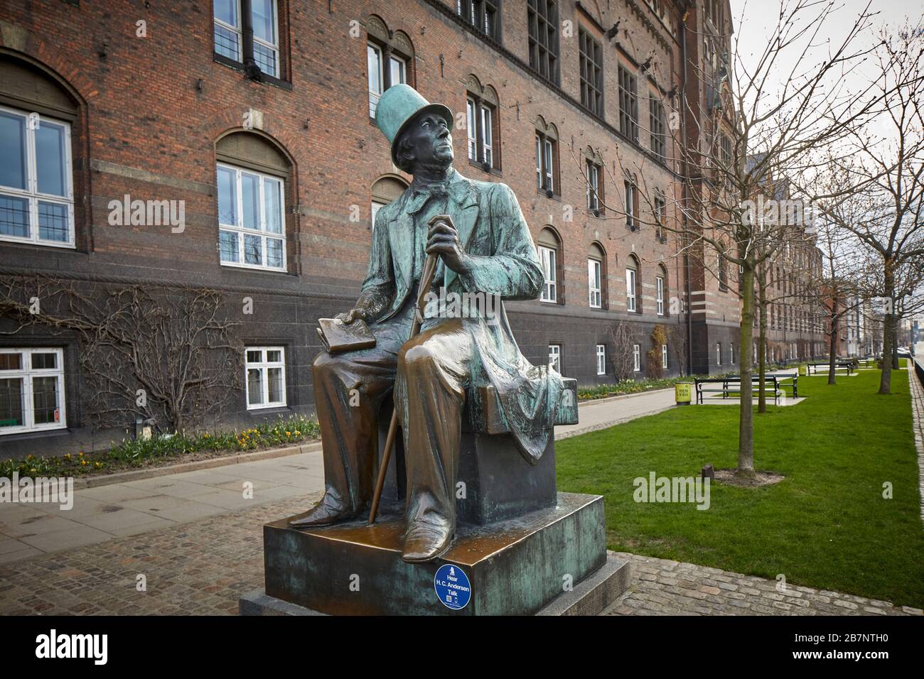 Copenhagen, Denmark’s capital, Statue of Hans Christian Andersen at ...