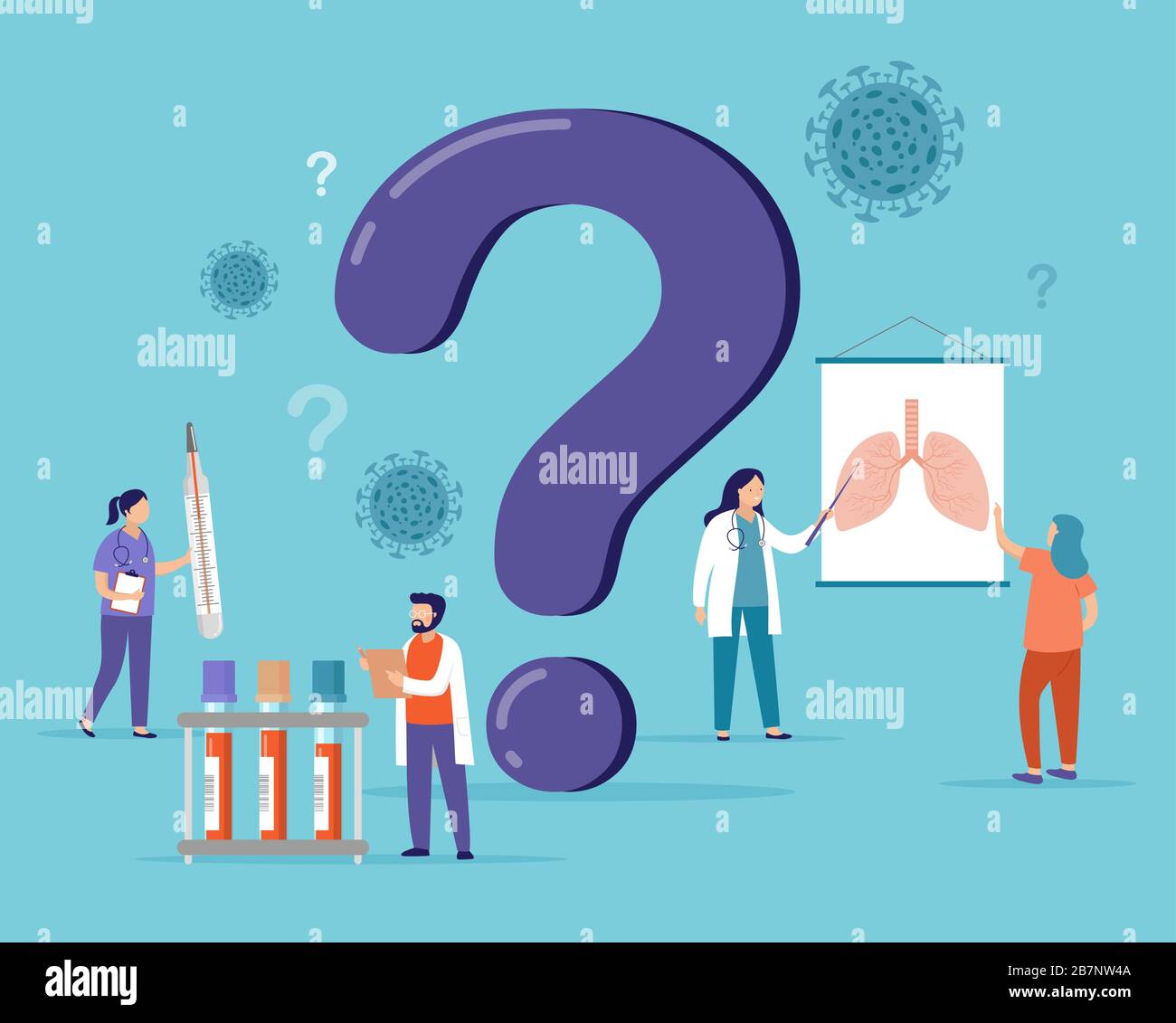 Ask the doctor. A group of female and male doctors , medical ...