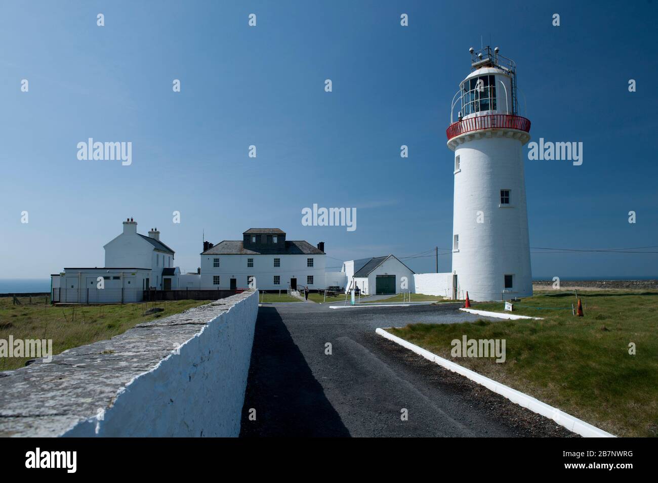 Exterior view of Loop Head Lighthouse, County Clare, Republic of ...