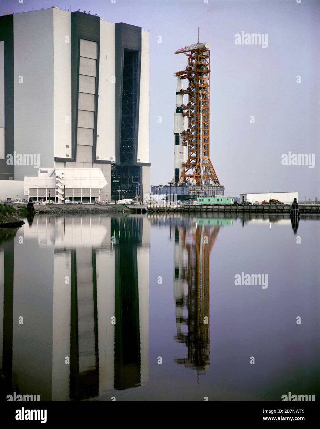 Apollo 15 - NASA, 1971. Apollo Saturn V leaves the VAB and makes its ...