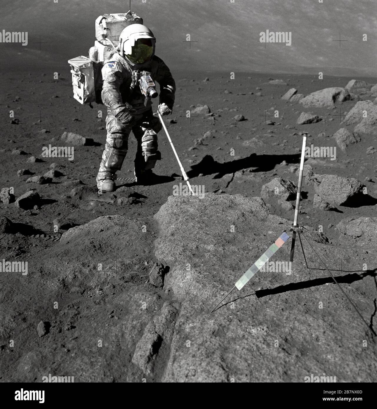 Apollo 17 - NASA, 1972. Geologist and astronaut Harrison Schmitt ...