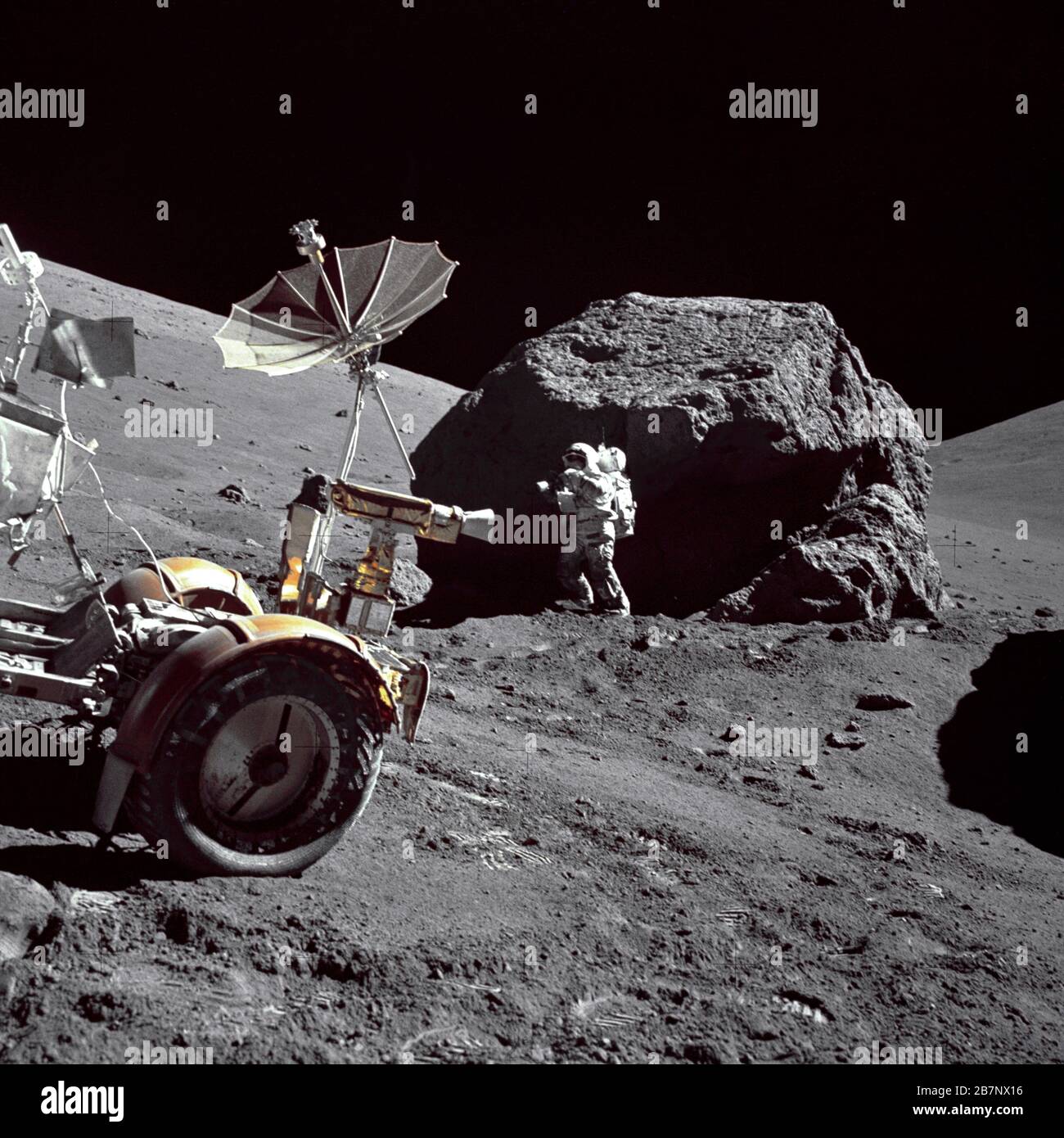 Apollo 17 - NASA, 1972. Geologist-Astronaut Harrison Schmitt worked ...