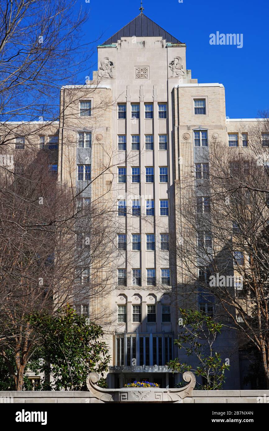 WASHINGTON, DC -22 FEB 2020- View of the Kennedy-Warren apartments, a ...