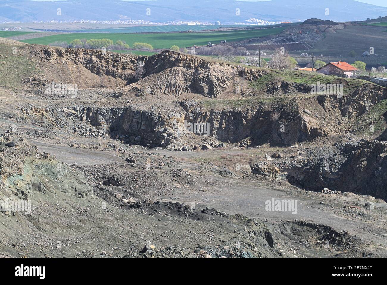 The rock quarry Stock Photo - Alamy