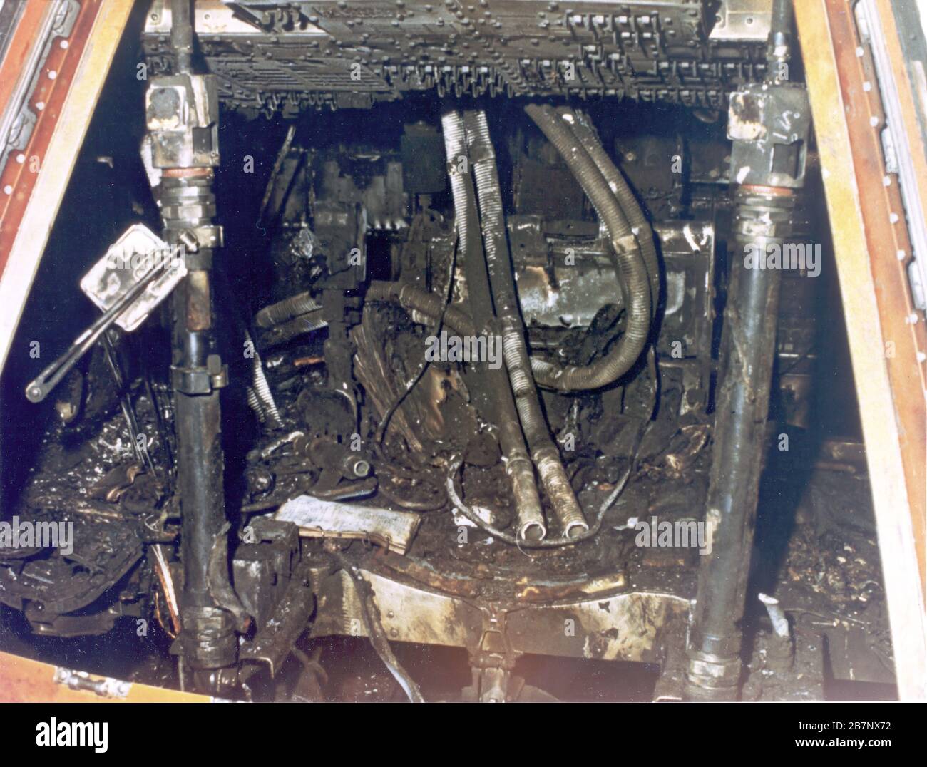 Apollo 1 Nasa 1967 Interior Of Nasas Apollo 1 Space Capsule