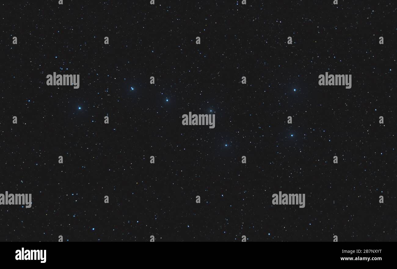 Beautiful shot of the Big Dipper in the constellation of Ursa Major in ...