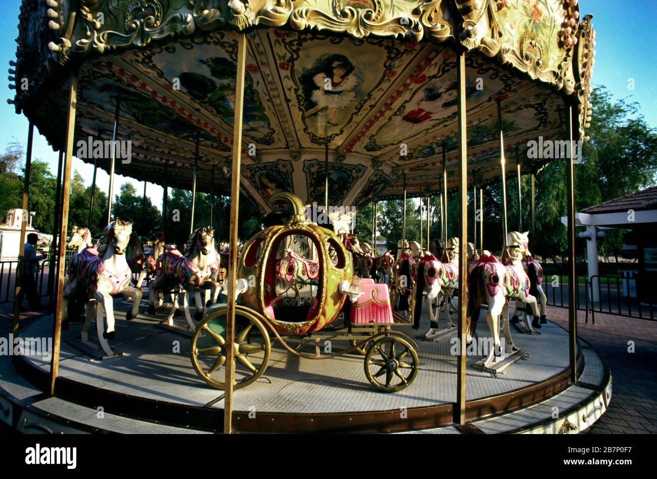 Dubai UAE Carousel Mushrif Park Stock Photo - Alamy