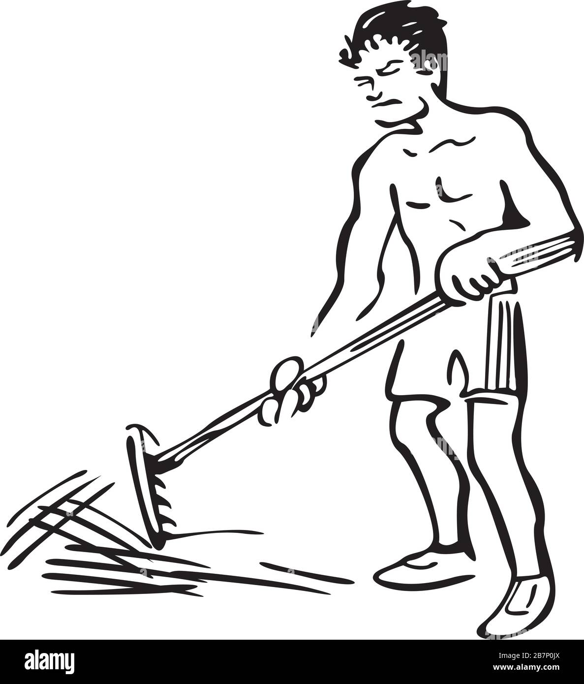 Work the field by hand Stock Vector Images - Alamy