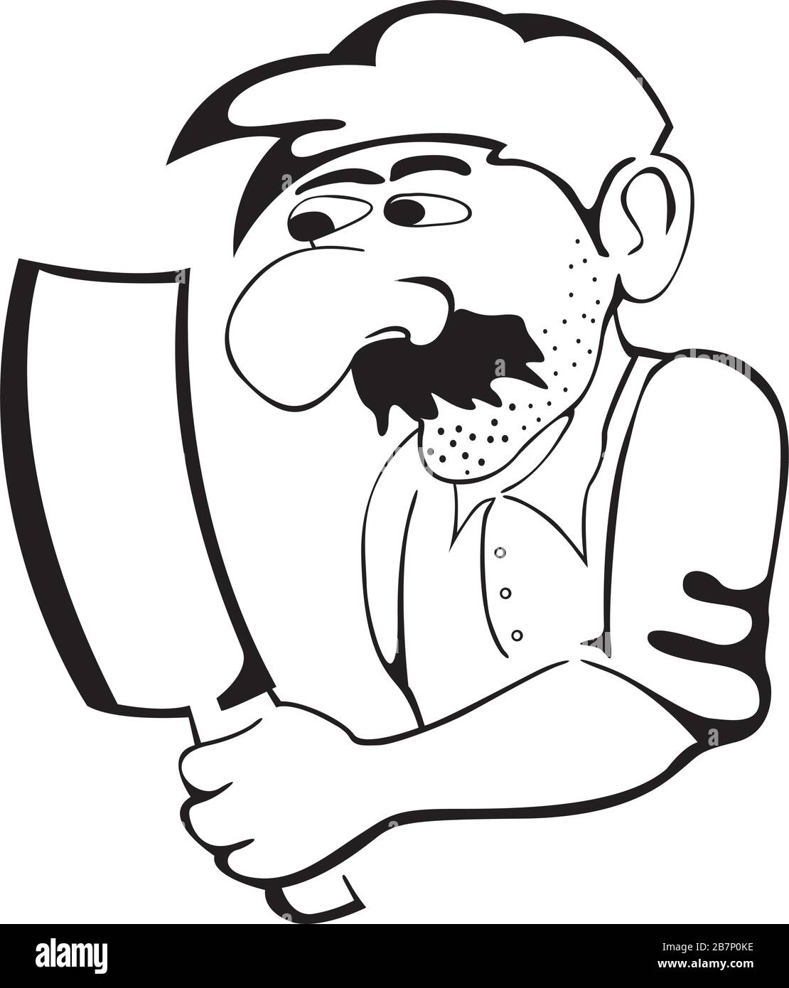 Butcher profession Stock Vector Images - Alamy