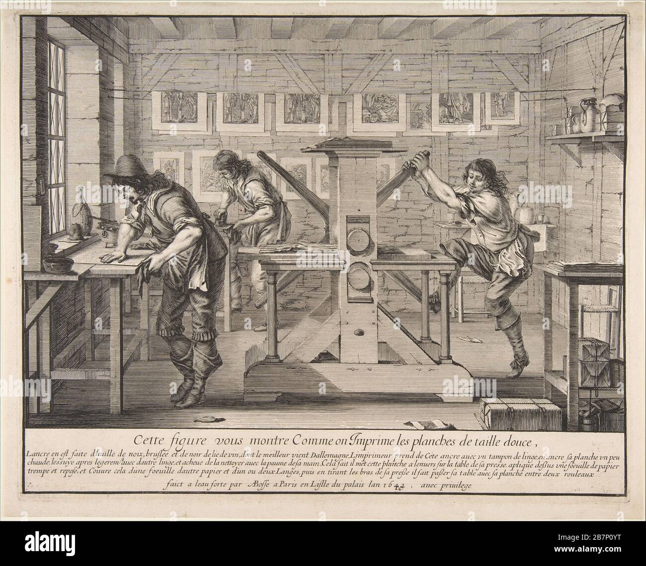 17th century printing press france hi-res stock photography and images ...