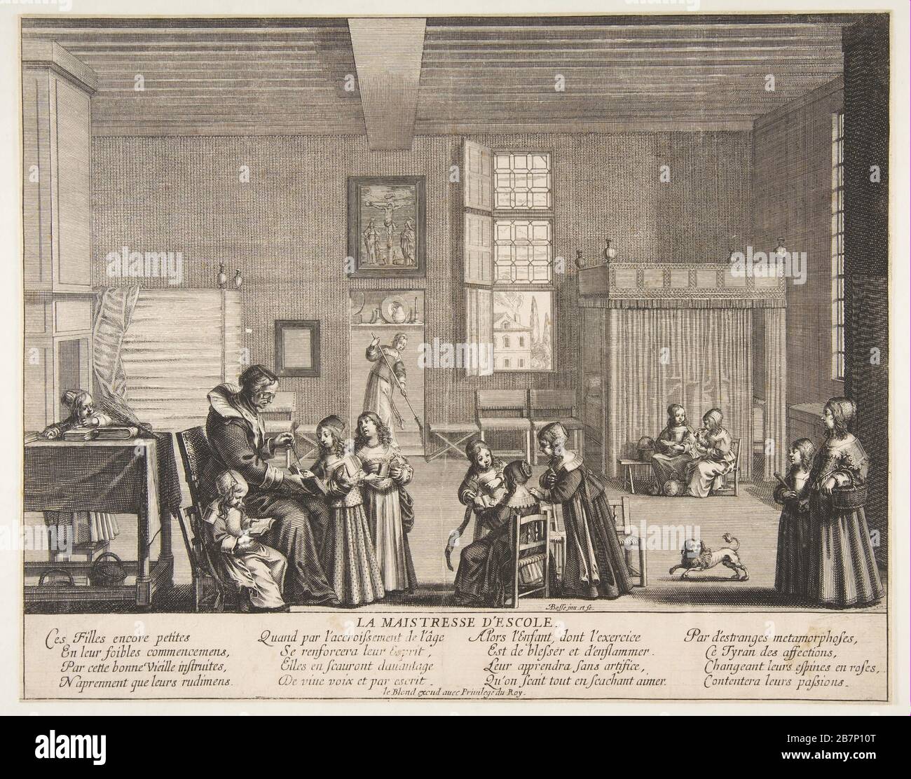 The School Mistress, ca. 1638 Stock Photo - Alamy