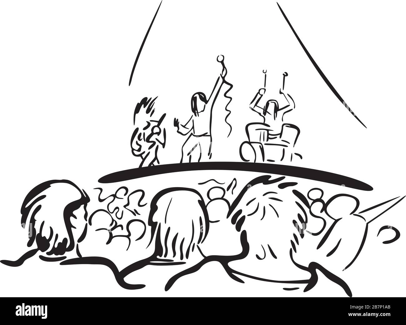 rock band concert Stock Vector Image & Art - Alamy