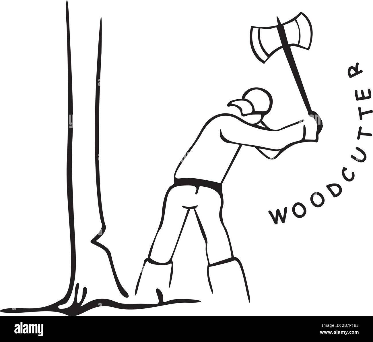 Wood working drawing Cut Out Stock Images & Pictures - Alamy