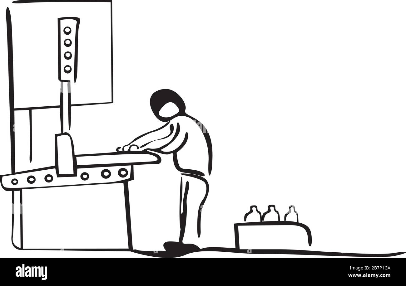 Factory sketch Cut Out Stock Images & Pictures - Alamy