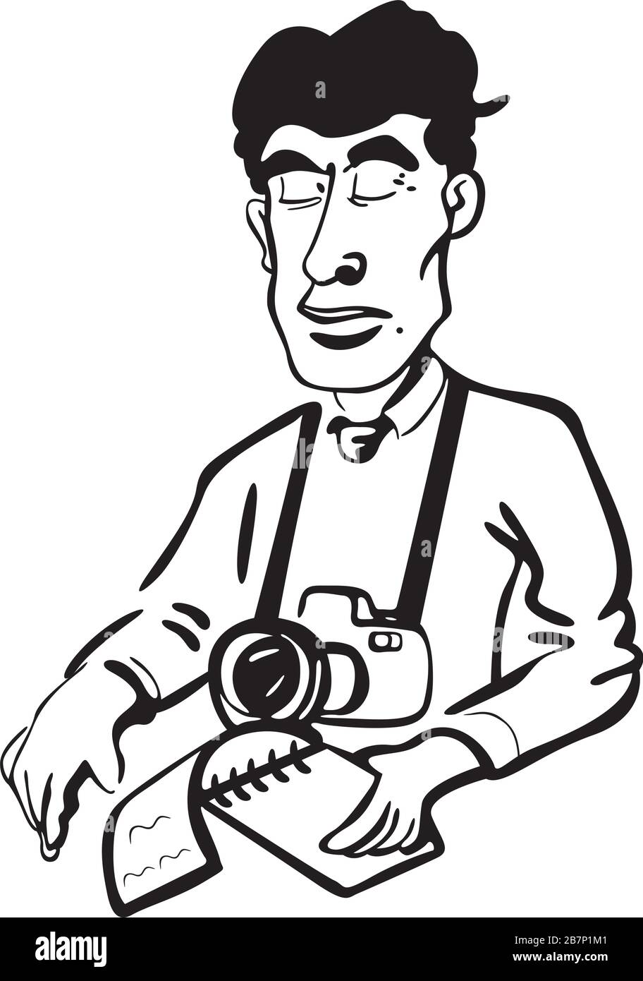 Reporter sketch hi-res stock photography and images - Alamy