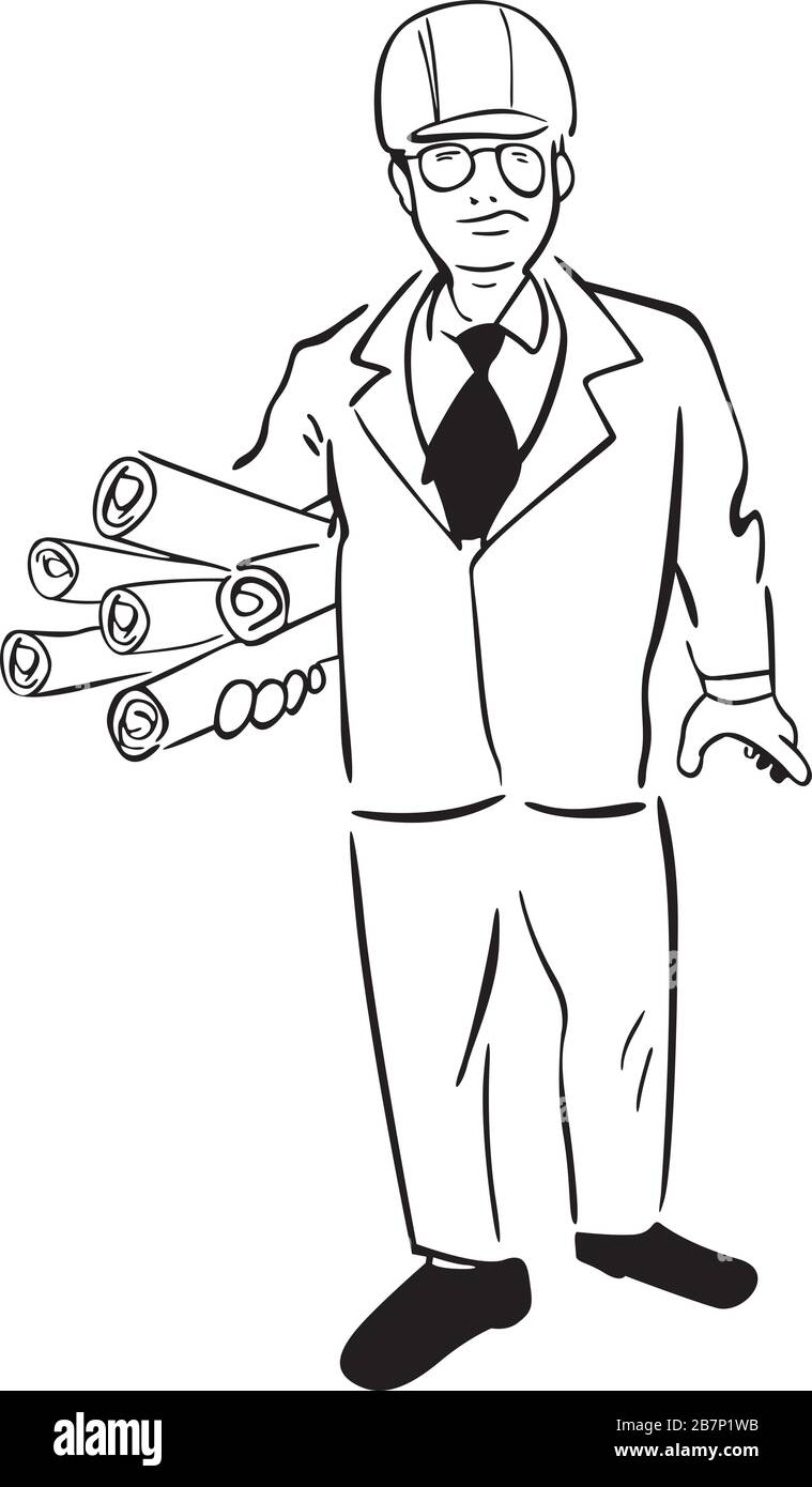 Engineer plans Stock Vector Images - Alamy