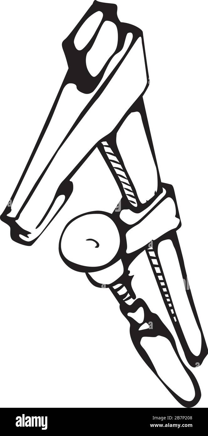 Bar tools drawing hi-res stock photography and images - Alamy