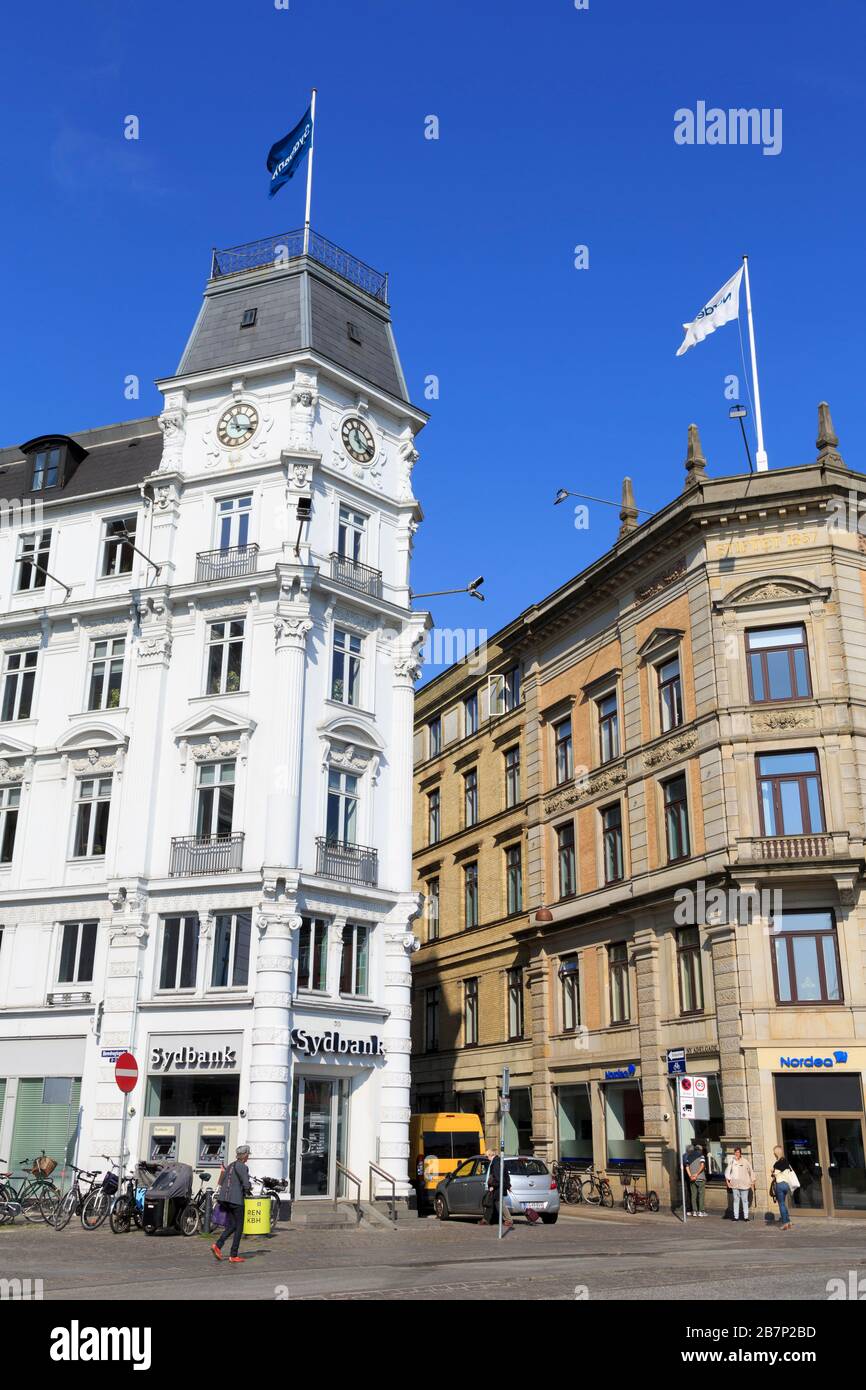 Buildings on Kongens Nytorv, Copenhagen, Zealand, Denmark, Europe Stock ...