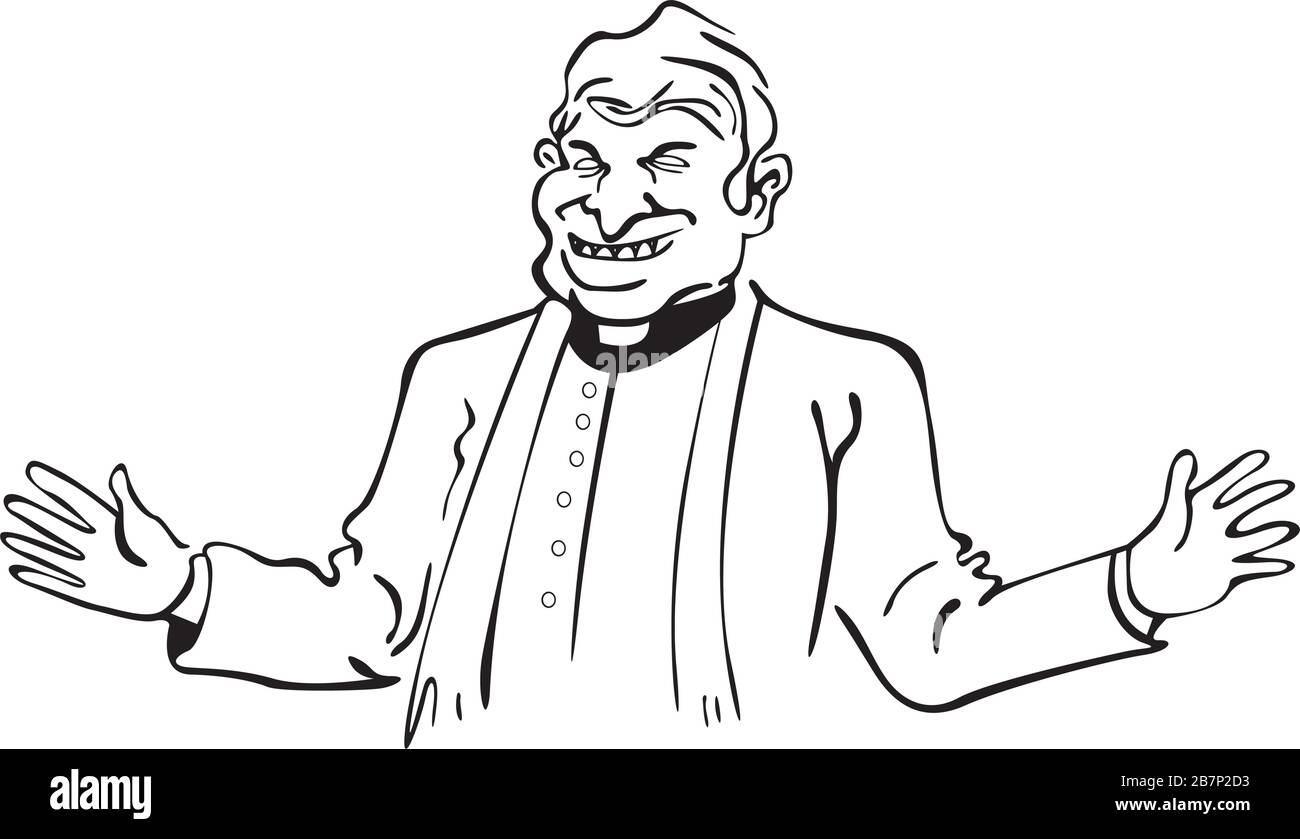 Religion church priest in Stock Vector Images - Alamy