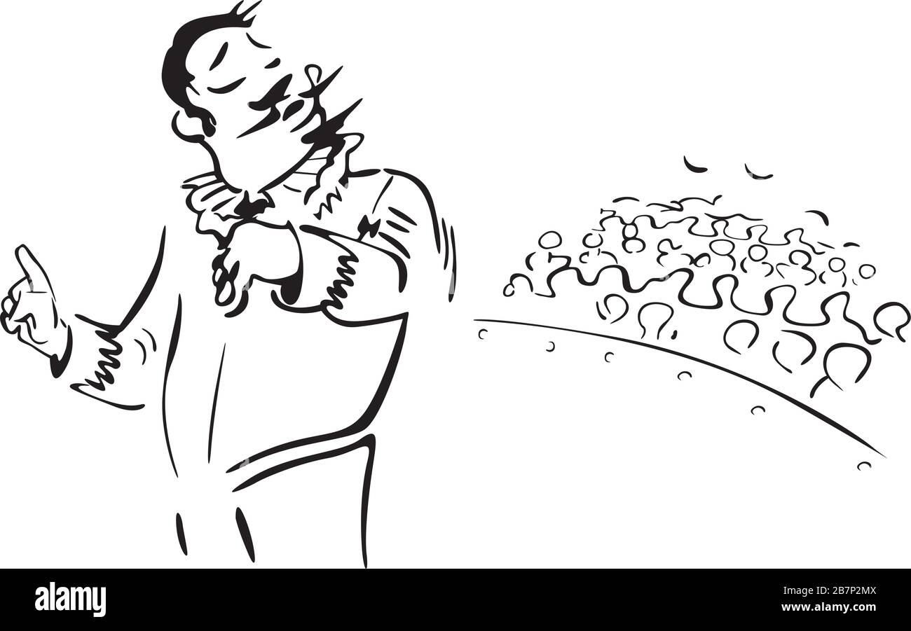 Opera stage performance audience Black and White Stock Photos & Images ...