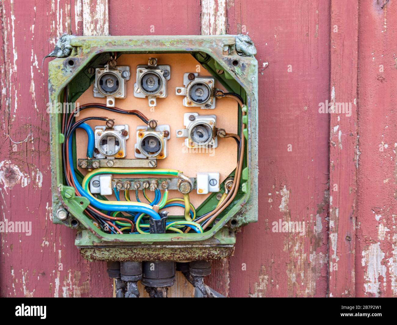 Old fuse box Time for something new Stock Photo - Alamy