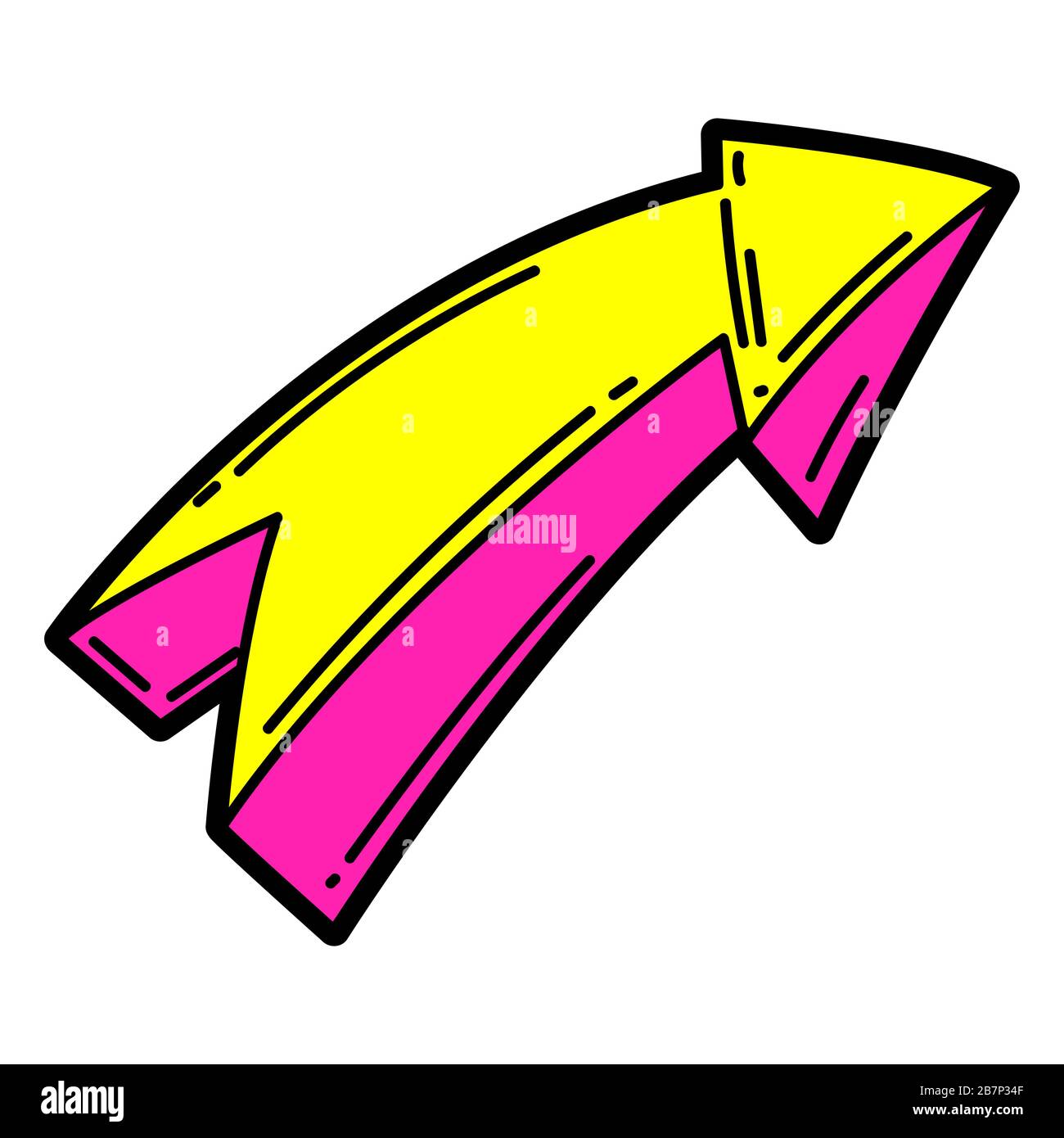Cartoon arrow symbol hi-res stock photography and images - Alamy