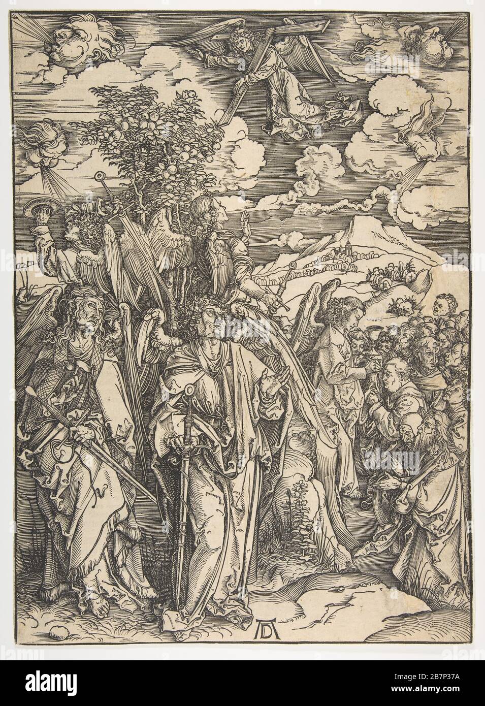 The four angels holding the four winds hi-res stock photography and ...