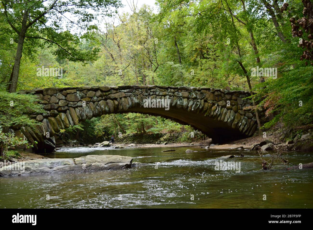 Boulder Bridge Rock Creek Park DC 4 Stock Photo - Alamy