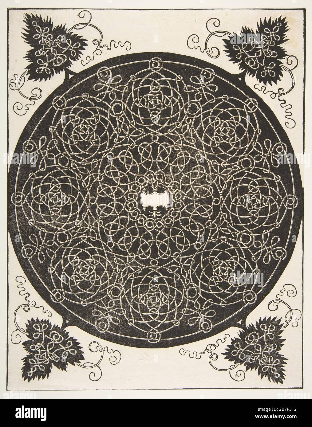 “The Third Knot”. Interlaced Roundel with Eight Wreaths and a Scalloped ...