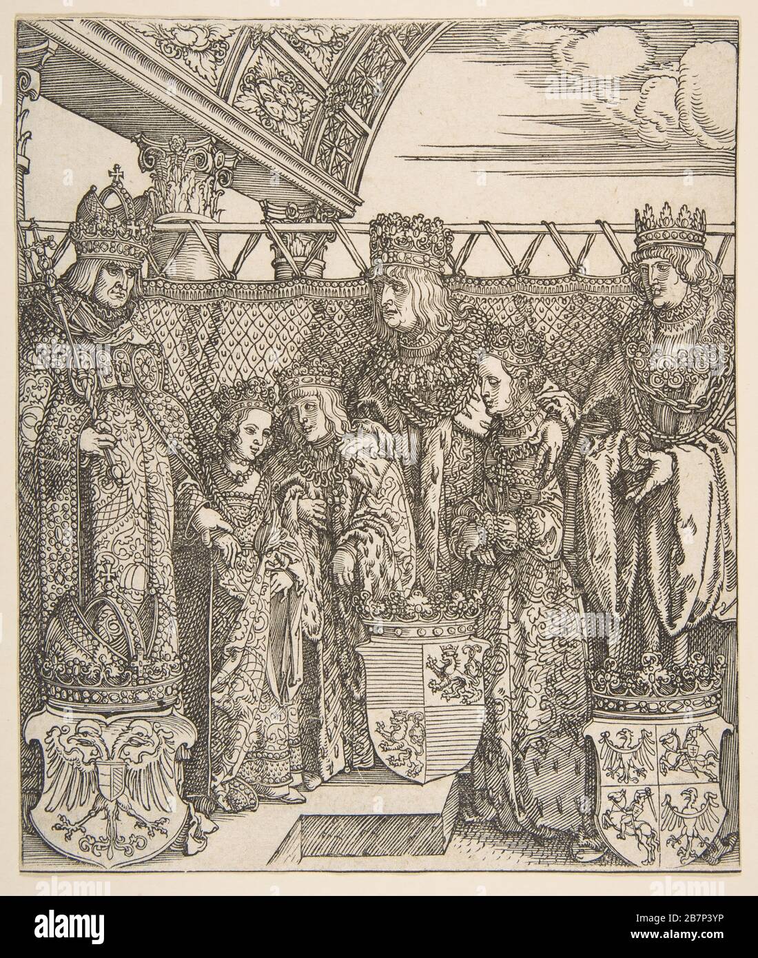 The Congress of Princes at Vienna, from the Triumphal Arch of Emperor ...