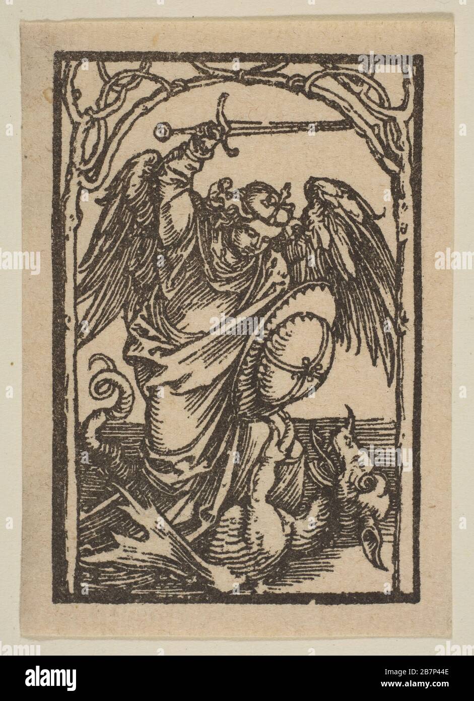 Saint michael fighting the dragon hi-res stock photography and images ...