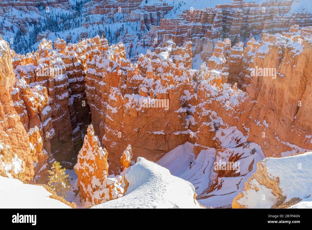 Bryce Canyon National Park Utah Scenic Winter Landscape Stock Photo - Alamy