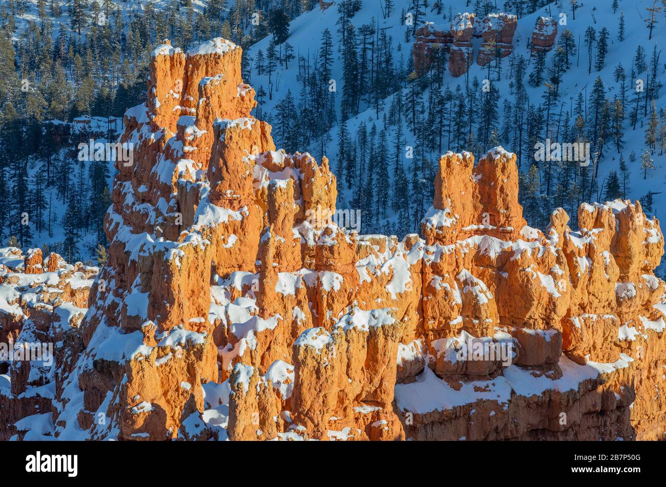 Bryce Canyon National Park Utah Scenic Winter Landscape Stock Photo - Alamy