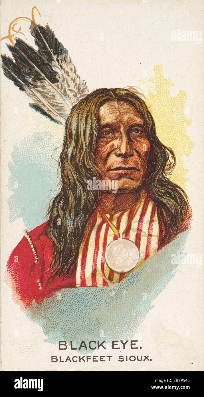 Black eye from blackfeet sioux tribe hi-res stock photography and ...