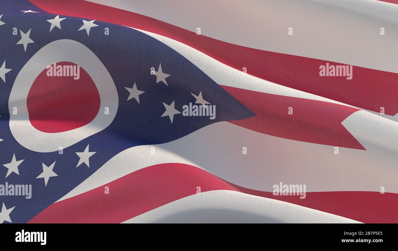 Fabric texture ohio flag hi-res stock photography and images - Alamy