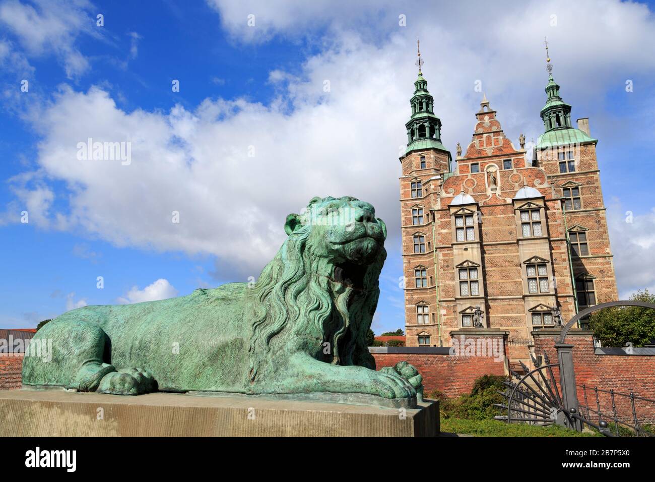 Rosenborg castle lion hi-res stock photography and images - Alamy