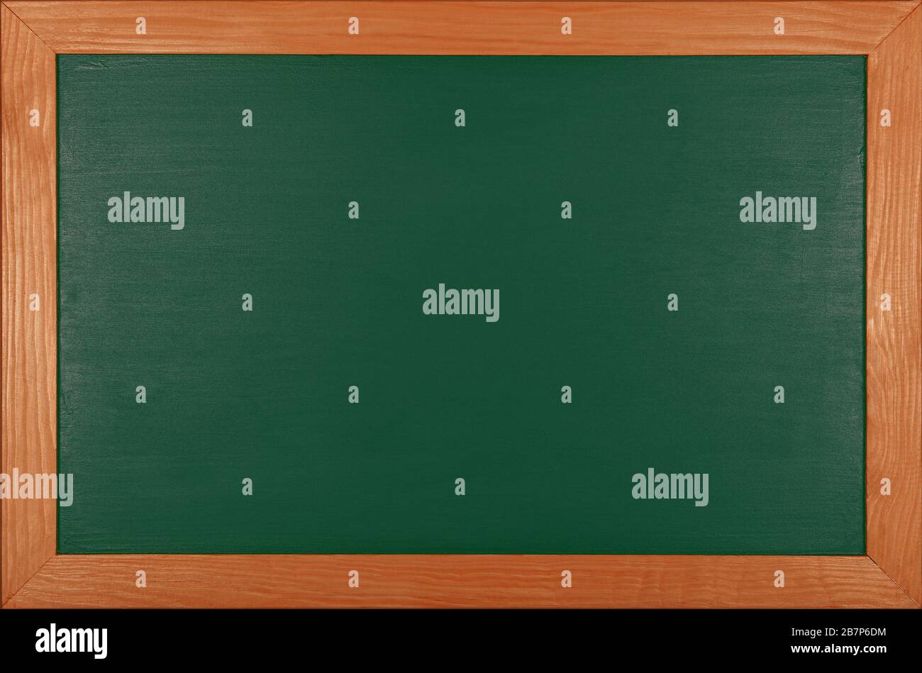 Green school chalkboard blackboard sign in brown wooden frame Stock ...