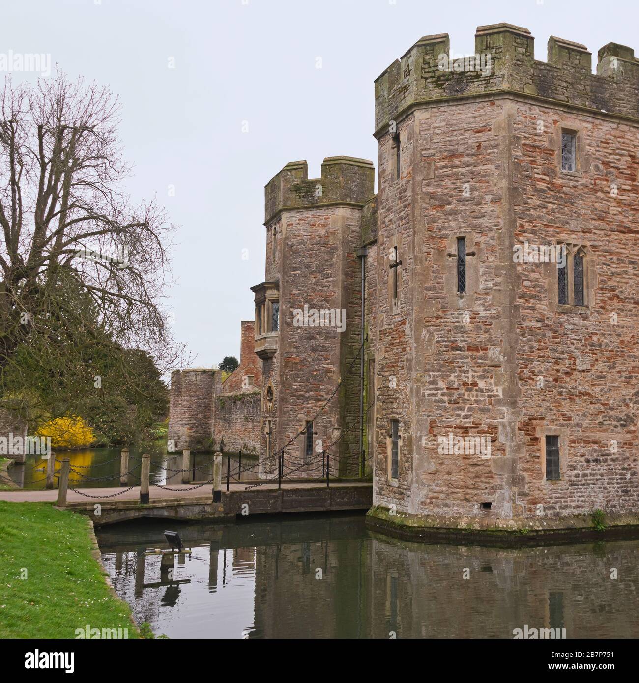 the doulting stone, fortified main entrance and gate house of the ...